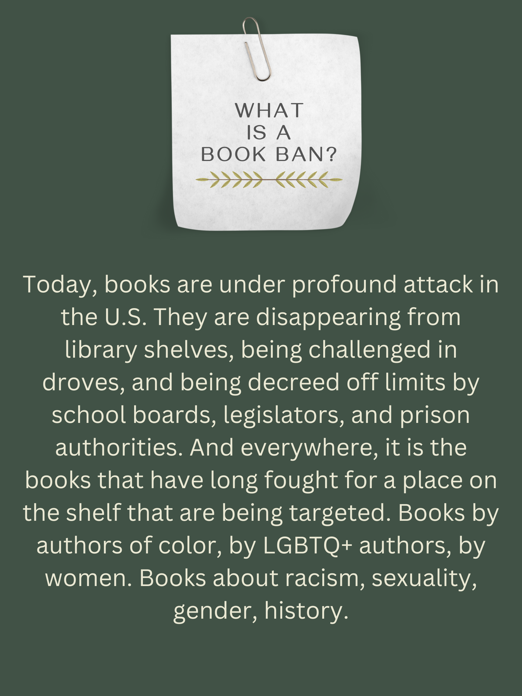 What is a Book Ban? | www.buffalolib.org