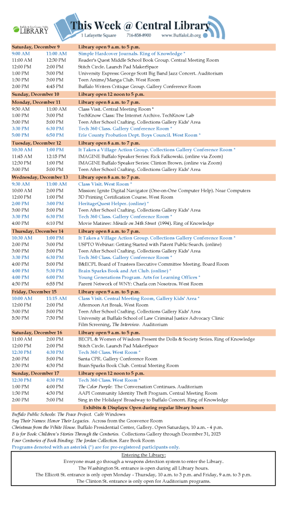 Central Library (downtown Buffalo) | www.buffalolib.org