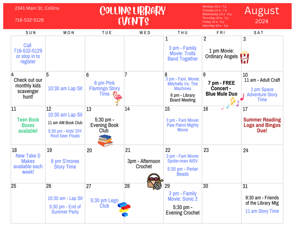 Town of Collins Public Library | www.buffalolib.org